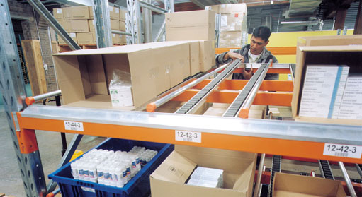 Colby Carton Live Storage (CLS) | Gravity fed, order picking system