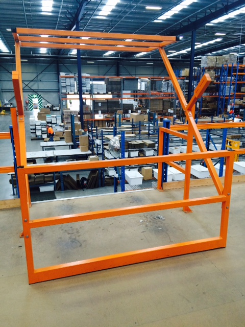 LOGIX Swing Over Pallet Safety Gate for safe & secure mezzanine loading