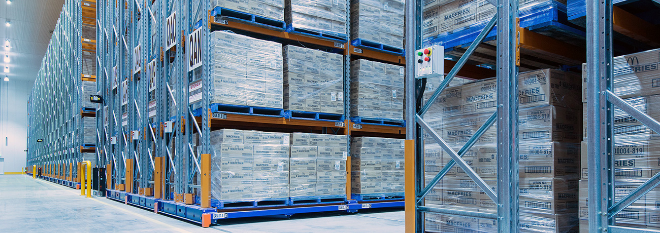 Mobile Pallet Racking | Electronically powered, high density storage